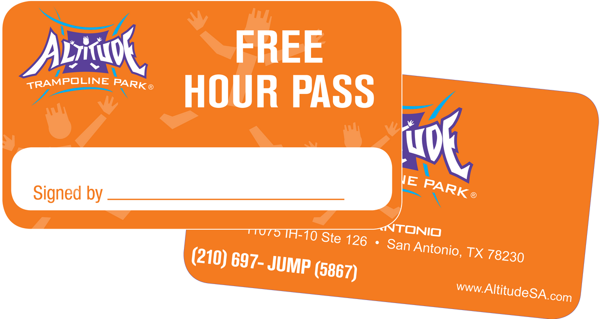 Free Hour Passes - Colorful Orange – Order Cdesigns
