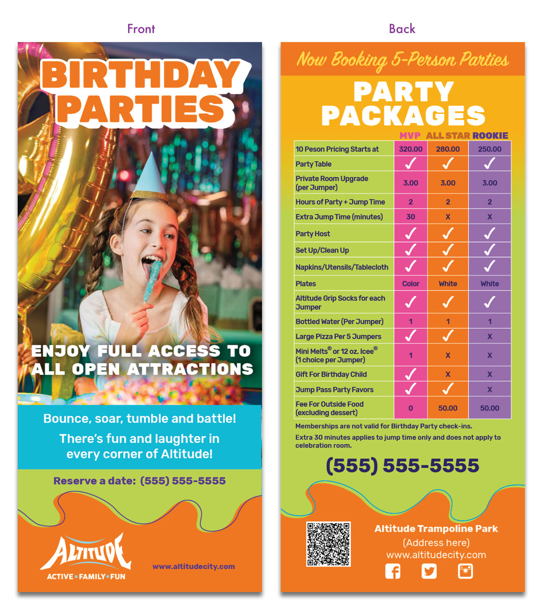 Birthday Party Packages – Order Cdesigns