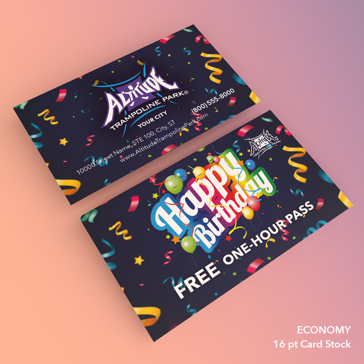 Free Hour Birthday Passes - Confetti NAVY – Order Cdesigns
