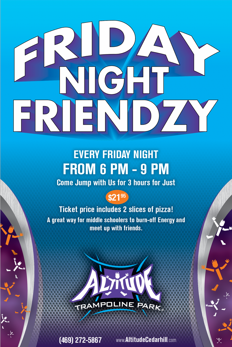 Friday Night Friendzy Window Decal – Order Cdesigns