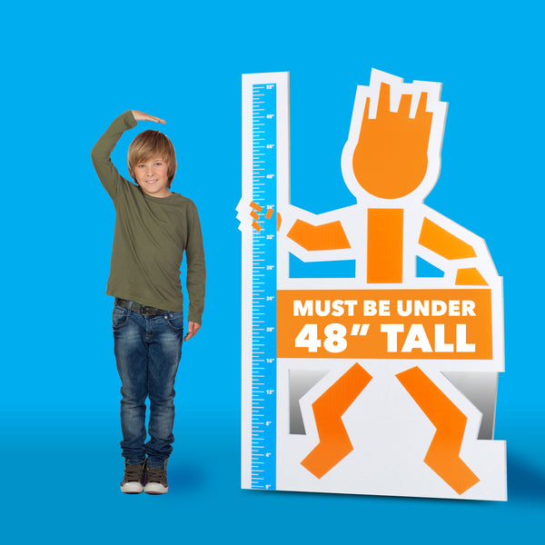 Height Requirement (Under 48") Sign – Order Cdesigns