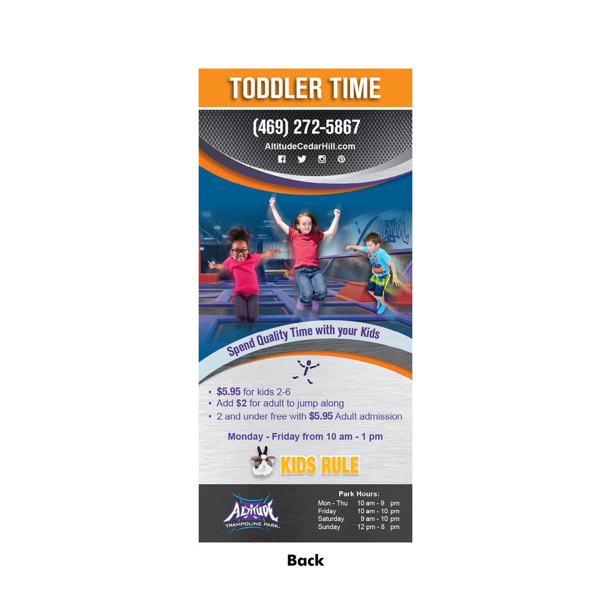 Toddler Time Rack Cards – Order Cdesigns