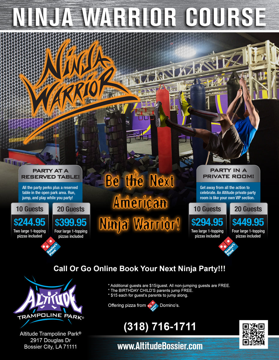Ninja Birthday Parties Flyers – Order Cdesigns